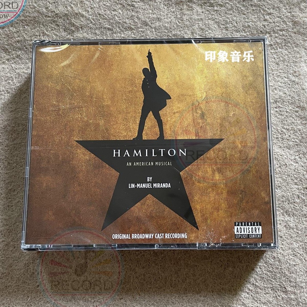 แผ่น Cd อัลบั้ม Hamilton Lin-Manuel Miranda Original Broadway Cast Recording Explicit Version 2 ...