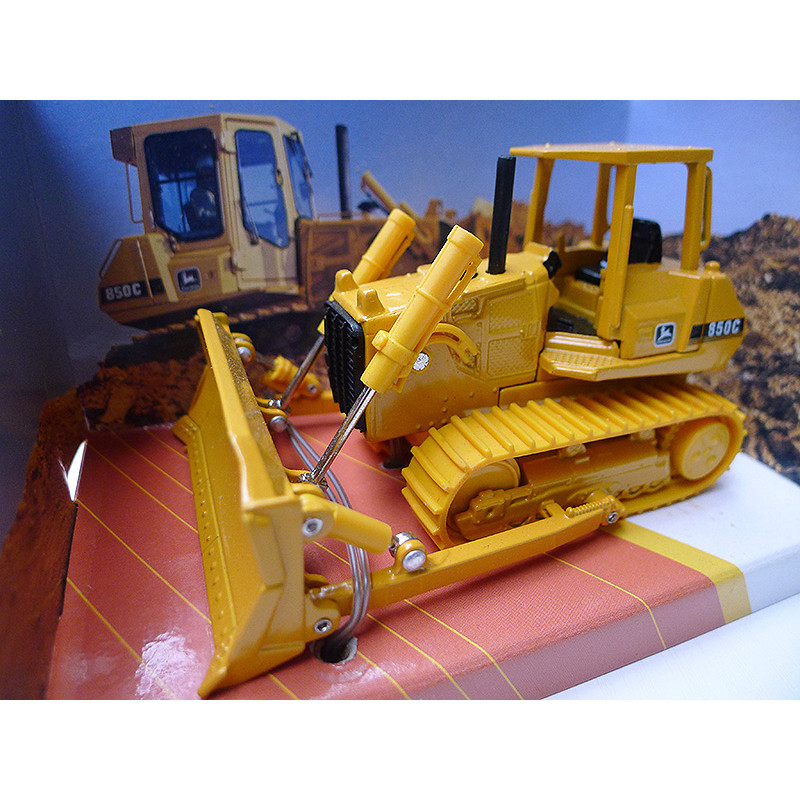 John Deere 850C Crawler Dozer Dier Track Bulldozer โมเดลรถจักร ERTL 1: ...