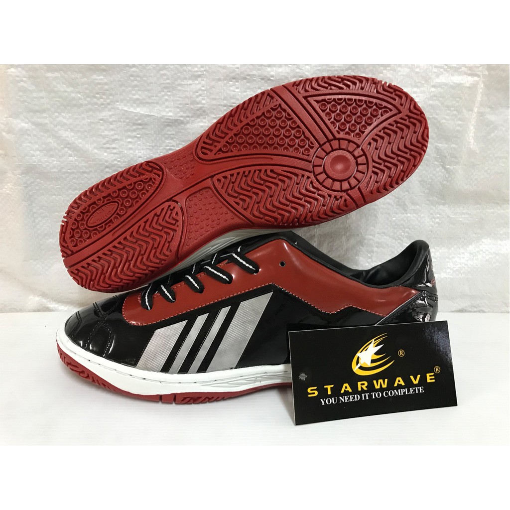Starwave รองเท้าฟุตซอล Footsal Shoes SF66 เบอร์ 6 - 8.5 สีดำ | Shopee Thailand