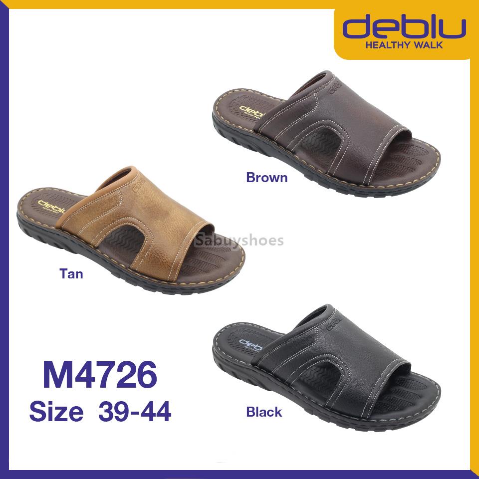 รองเท้าสวมชายเย็บขอบ ยี่ห้อเดอบูล deblu M4726 | Shopee Thailand