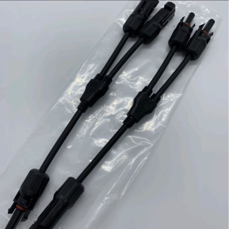 สายรวมแผงโซล่าเซลล์ บนหลังคาY Socket 2Ways รวม 2แผง ขนานบนหลังคา ...