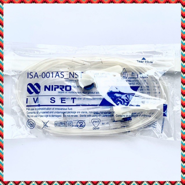 5 ชุด) IV Set Nipro ชุดสายให้น้ำเกลือ สายน้ำเกลือ Infusion set | Shopee ...