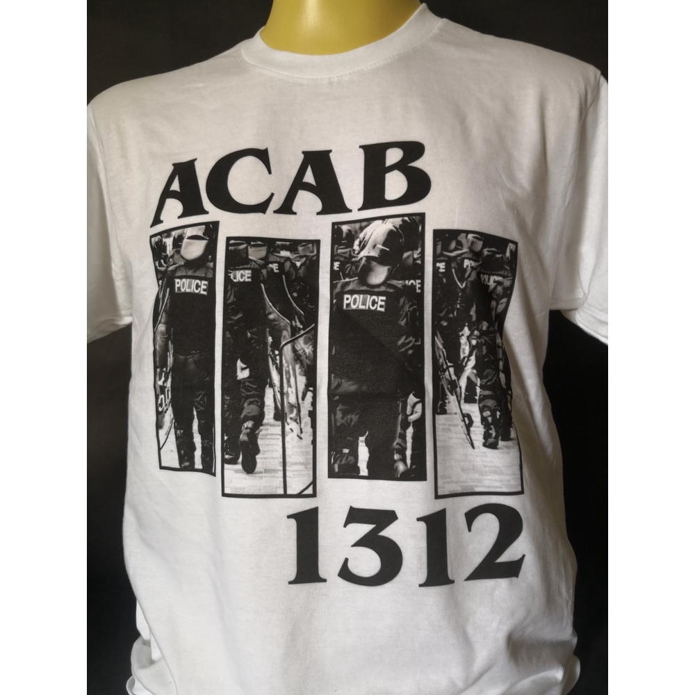 เสื้อวงนำเข้า ACAB 1312 Black Flag Parody Circle Jerks Misfits Descendents Hardcore Punk Rock ...