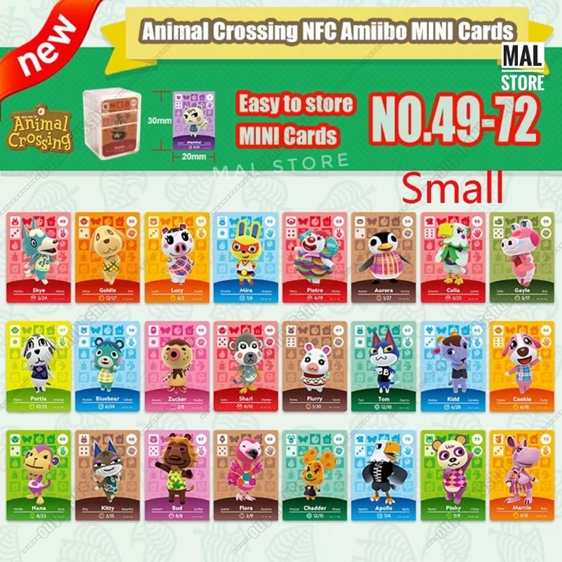 Set 24 ชิ้น Animal Crossing New Horizons Mini Card Amibo NFC Collection ...