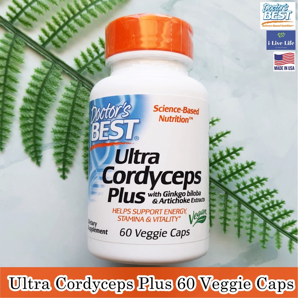 ถั่งเช่าสีทอง Ultra Cordyceps Plus 60 Veggie Caps - Doctor's Best ...