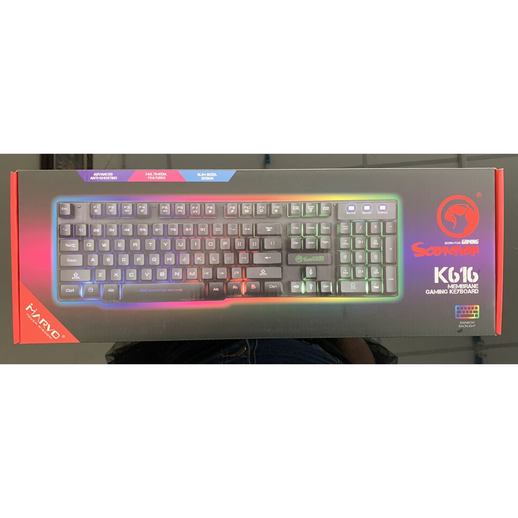 Marvo K616 Scorpion Keyboard Gaming Rainbow Blacklight (คีย์บอร์ดเกม ...