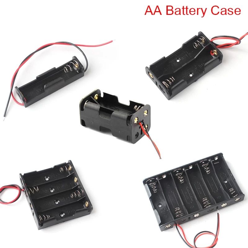 รางถ่าน AA 1 2 3 4 8 AA AA แบตเตอรี่เคสกล่อง AA | Shopee Thailand