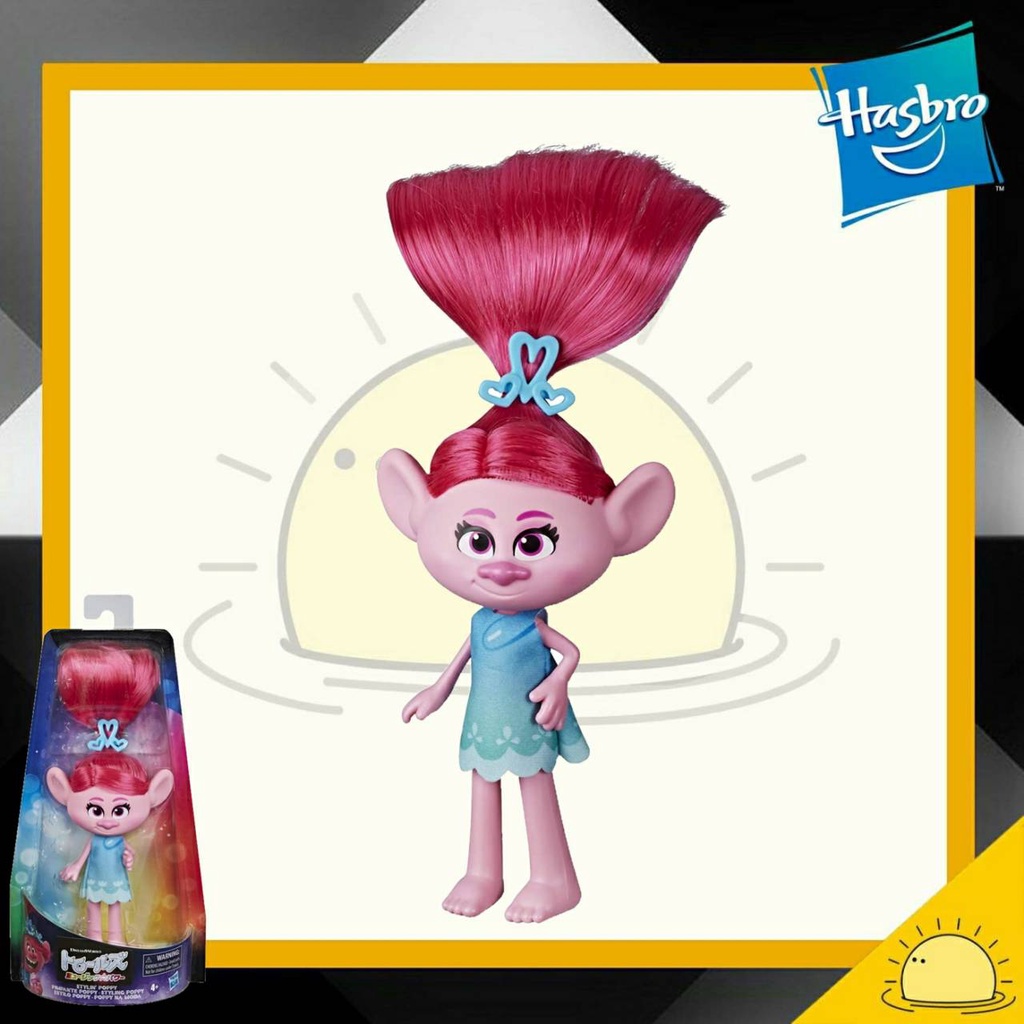 Trolls DreamWorks Stylin' Poppy Fashion Doll with Removable Dress and ...