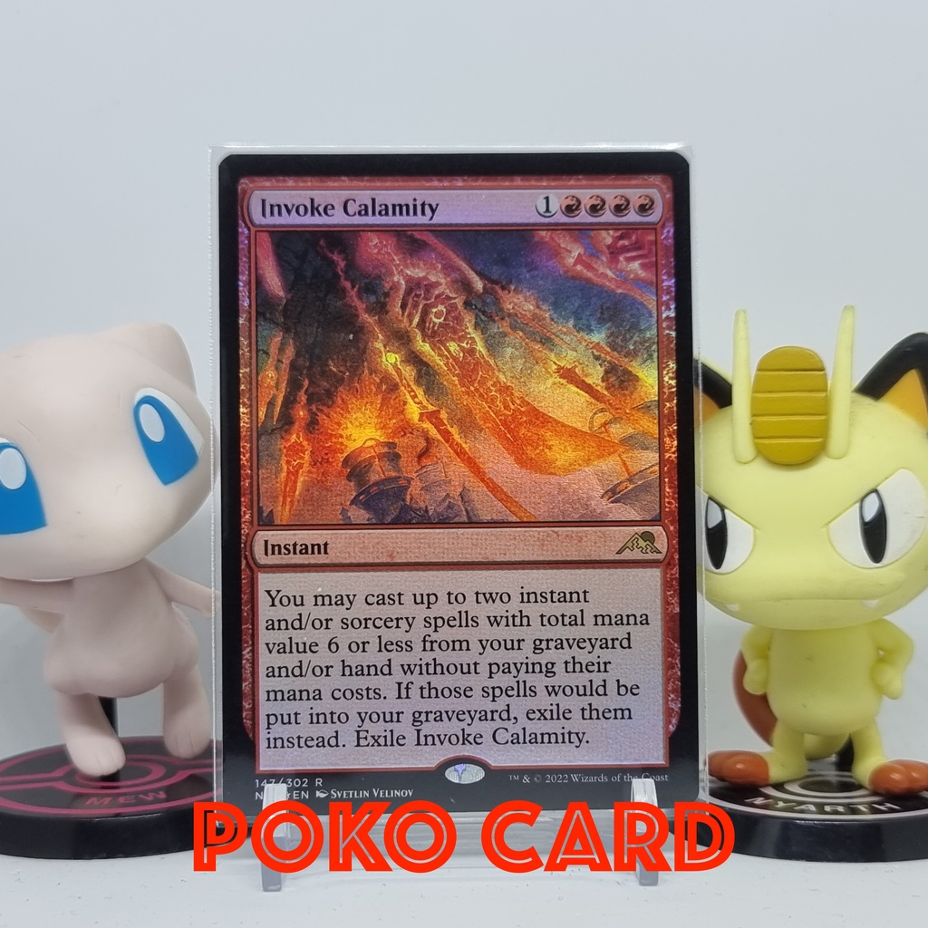 Invoke Calamity การ์ด Magic The Gathering ของแท้ จากชุด Kamigawa Neon ...