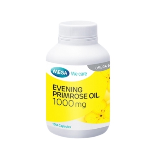 Mega Evening Primrose Oil 1000 mg ขนาด 30 เม็ด/100 เม็ด/200 เม็ด ...