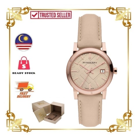 พร้อมสต็อก！BURBERRY BU9109 BU9131 - 34mm Women's The City Leather Strap ...