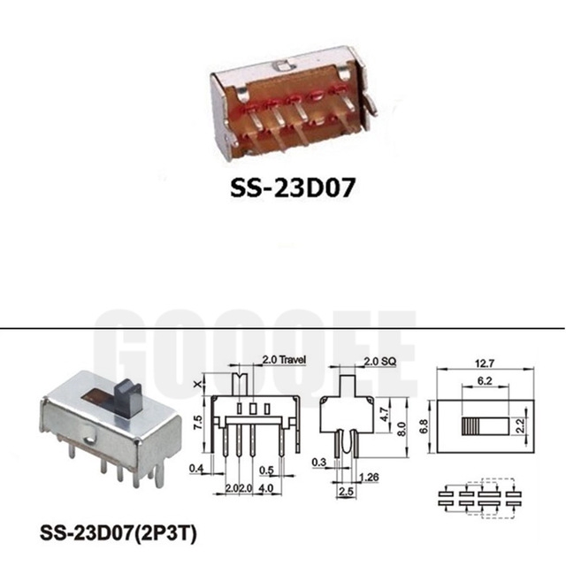 สวิตช์สไลด์เกียร์ ขนาดเล็ก SS12D00 จำนวน 5 10 ชิ้น | Shopee Thailand