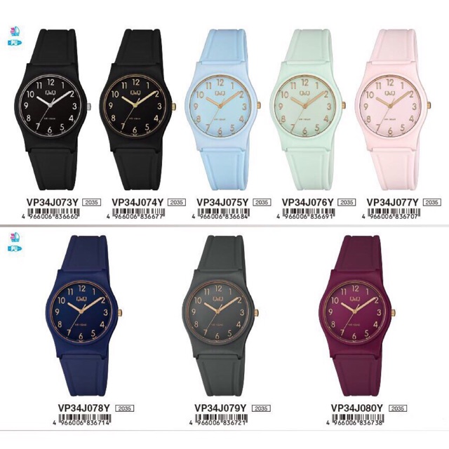 นาฬิกาข้อมือ QQ Q&Q VP34 VP34J ORI JAPAN | Shopee Thailand