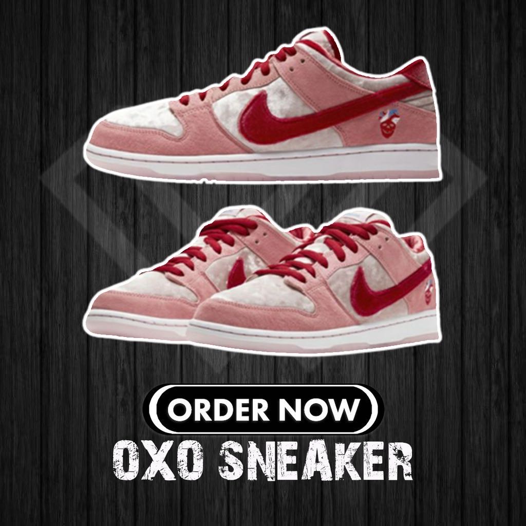 STRANGELOVE X NIKE SB DUNK LOW PRO PINK QS Valentine's Day Pink ...