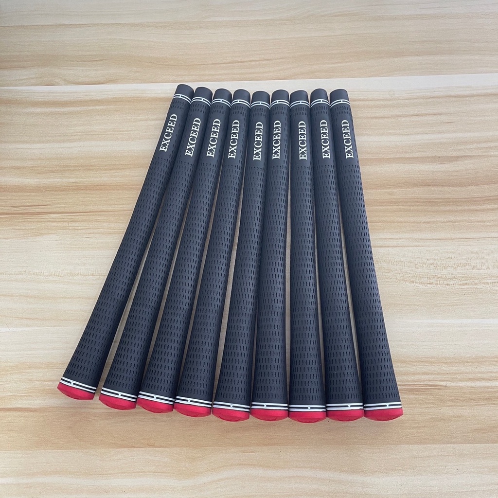 กริบไม้กอล์ฟ EXCEED แบบ 10 ชิ้น สีดำแดง (GEC002) Golf Grip Exceed ...