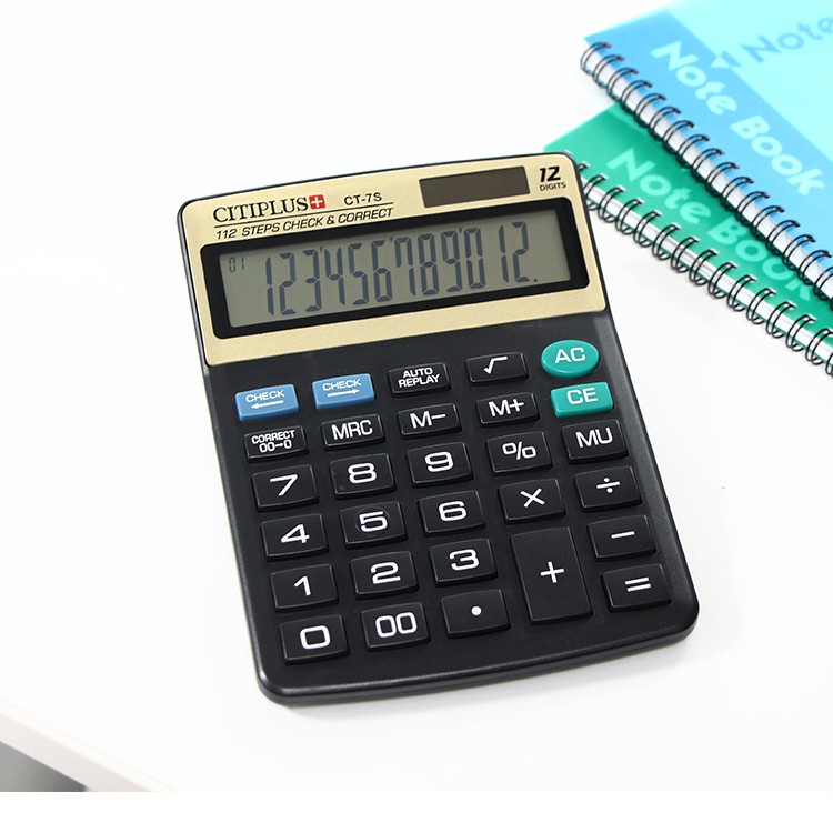 ELECTRONIC CALCULATOR เครื่องคิดเลข รุ่น CITIPLUS CT-7S แบบตั้งโต๊ะ ...