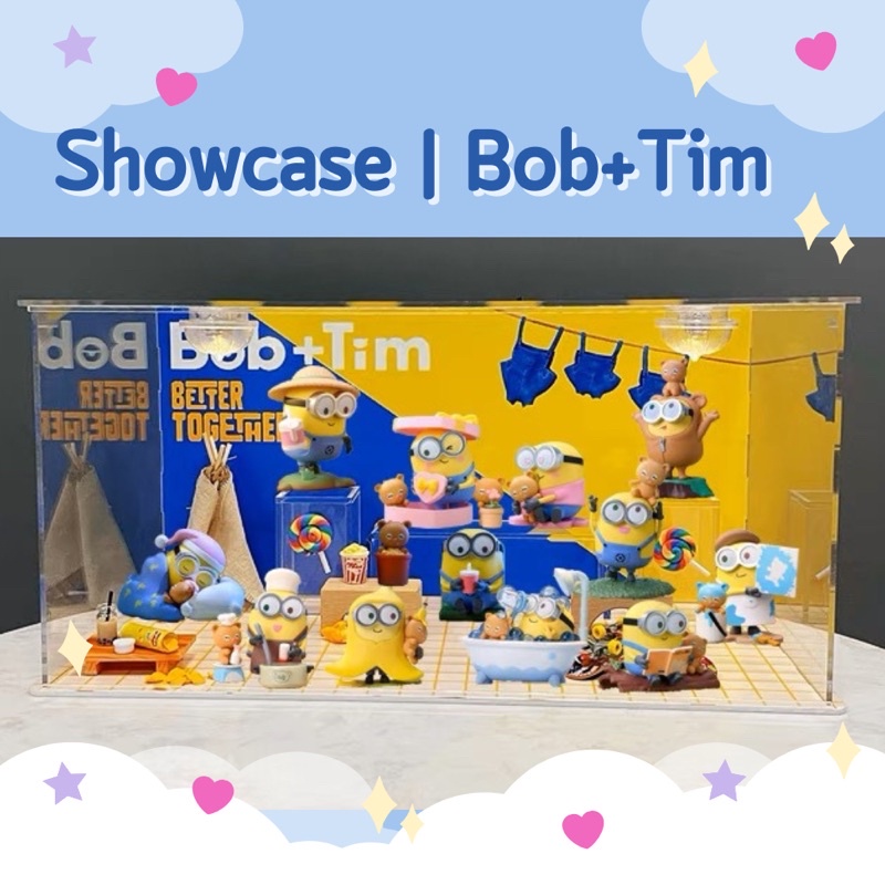 Showcase ตู้โชว์มินเนี่ยน Minions Bob+Tim Together กล่องอคิลิคใส่โมเดล ...