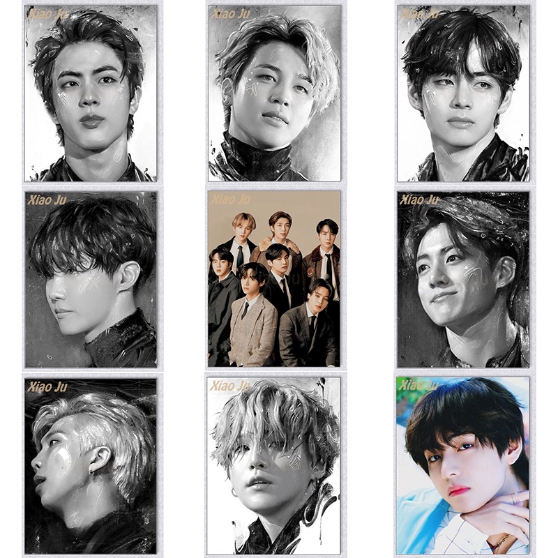 โปสเตอร์ภาพวาดปักเพชร อะคริลิค รูป BTS 5D ขนาด 30x40 ซม. diy 人物 5243 ...