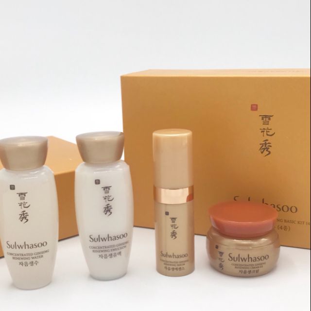 Sulwhasoo concentrated ginseng renewing Basic Kit (4 items) | Shopee ...