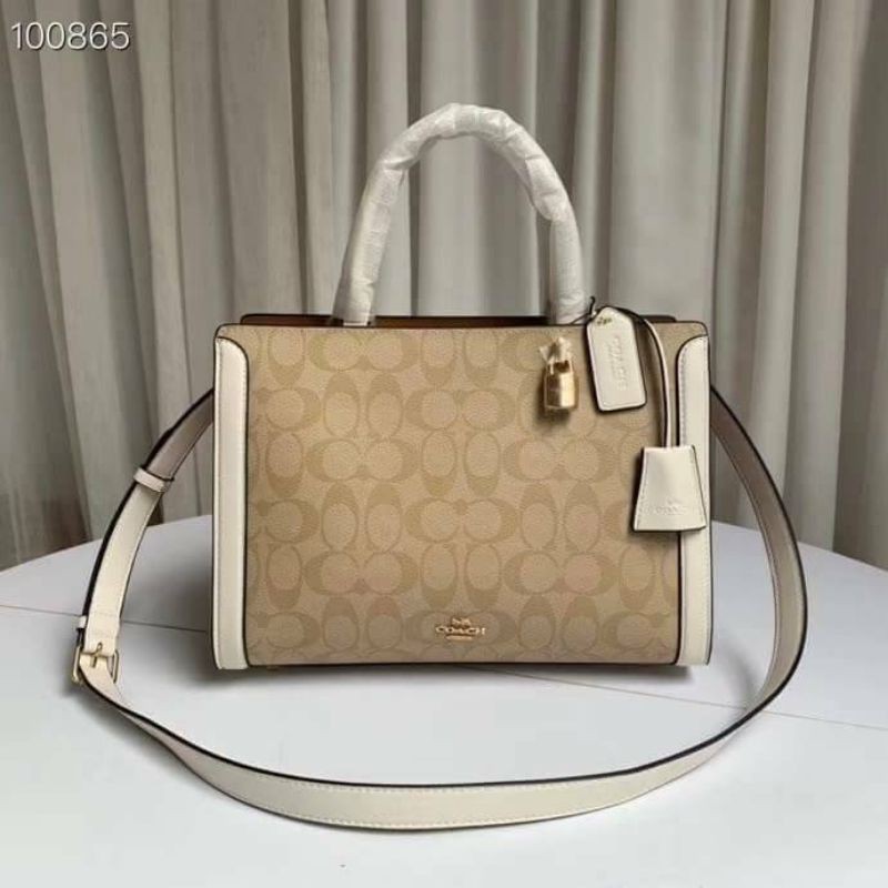 Coach ZOE CARRYALL IN SIGNATURE CANVAS | Shopee Thailand