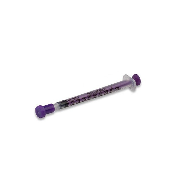 ไซริงค์ป้อนอาหาร MONOJECT™ STERILE PURPLE / NON-STERILE CLEAR SYRINGES ...