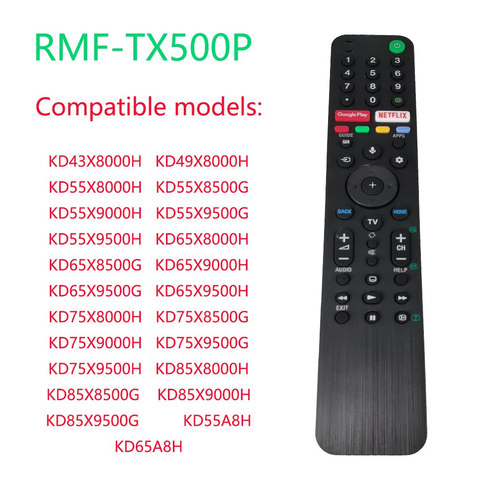 ใหม่ SONY RMF-TX500P พร้อม Netflix Google Play ควบคุมด้วยเสียง สําหรับ SONY 4K UHD Android ...
