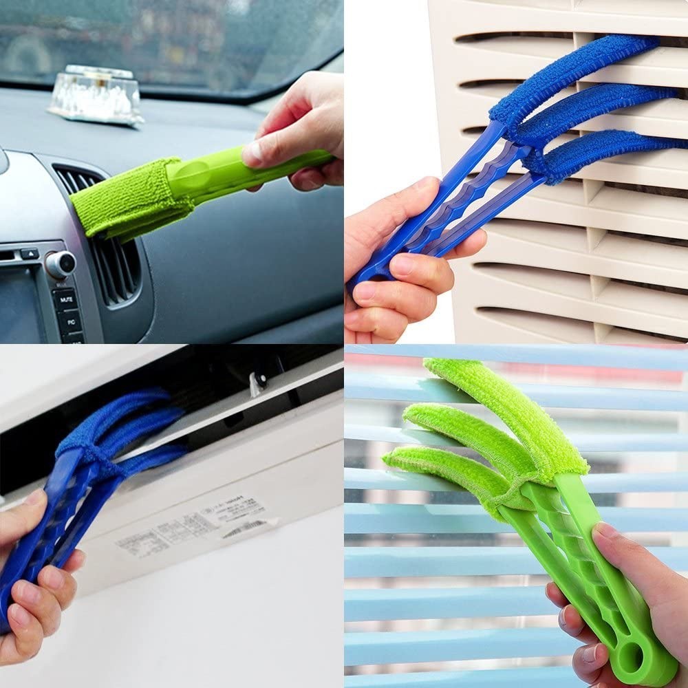 Mini blind duster 3 leyers แปรงไมโครไฟเบอร์ 3 ชั้น | Shopee Thailand