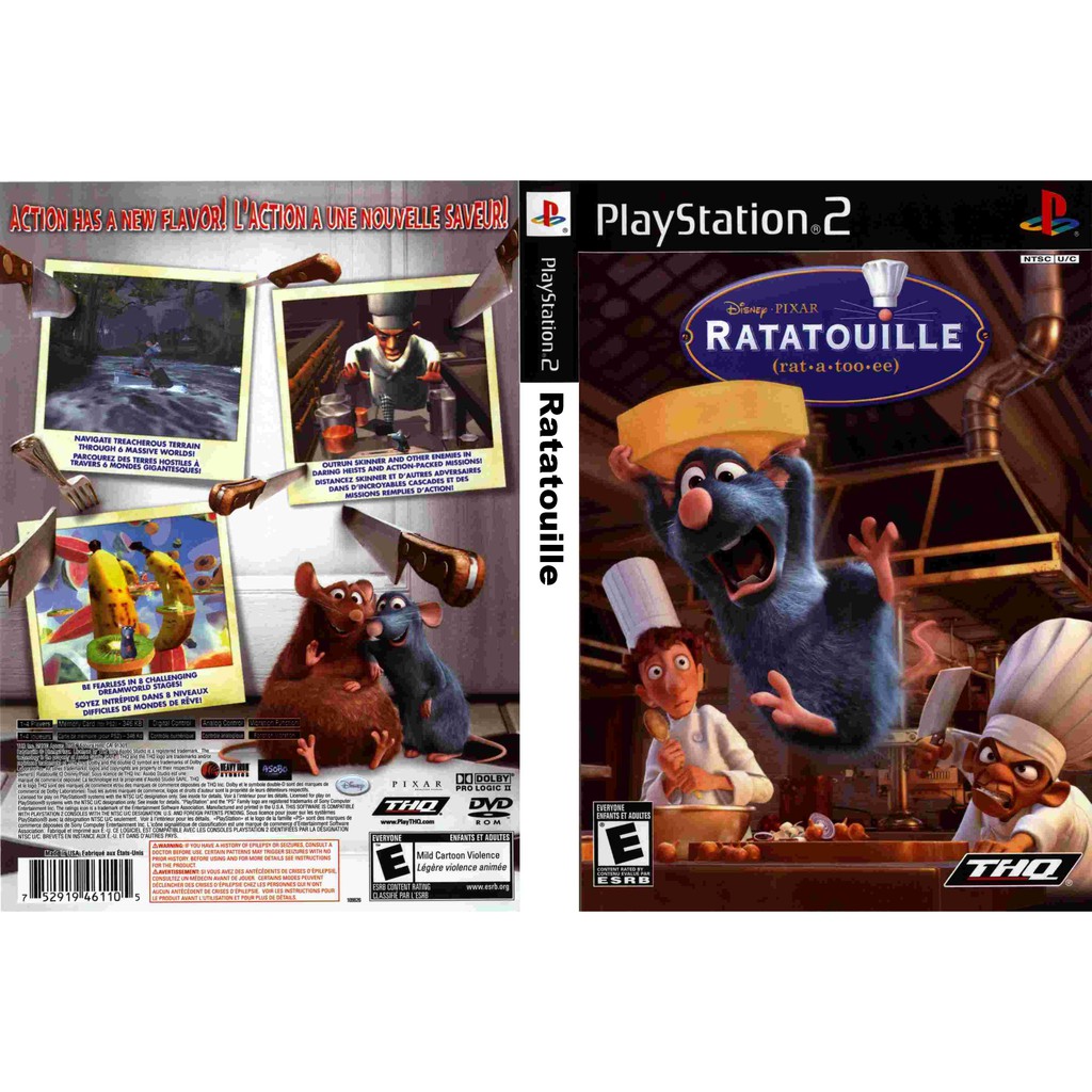 แผ่นเกมส์ PS2 (รับประกัน) Disney Pixar Ratatouille | Shopee Thailand