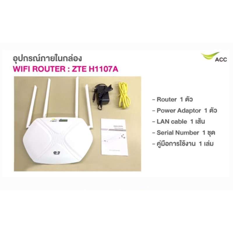 เร้าเตอร์ Ais Fiber Super Mesh WIFI6 AX1200 + แอร์การ์ด 42M ใส่ซิมใช้ ...
