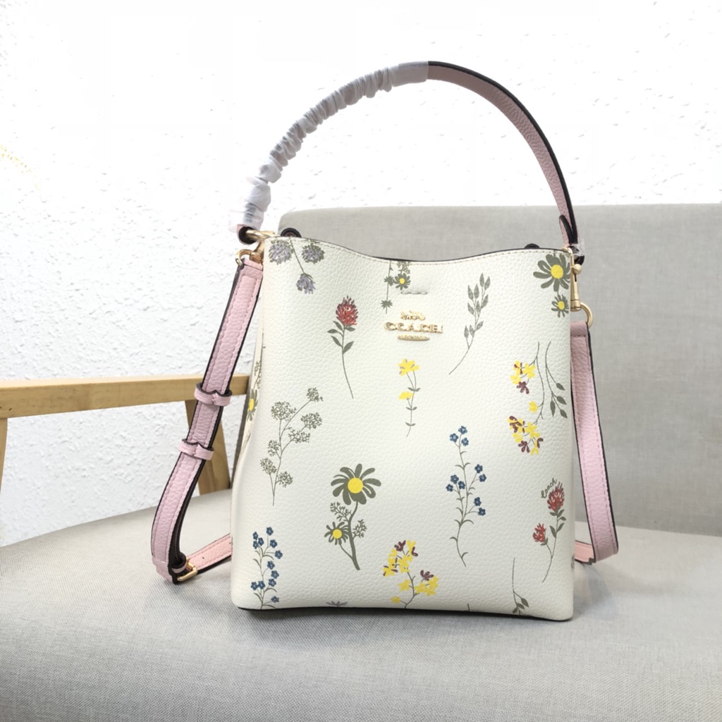 Coach c3598/c2811/c2310/ กระเป๋าทรงถังเมืองเล็กพิมพ์ลายดอก | Shopee ...