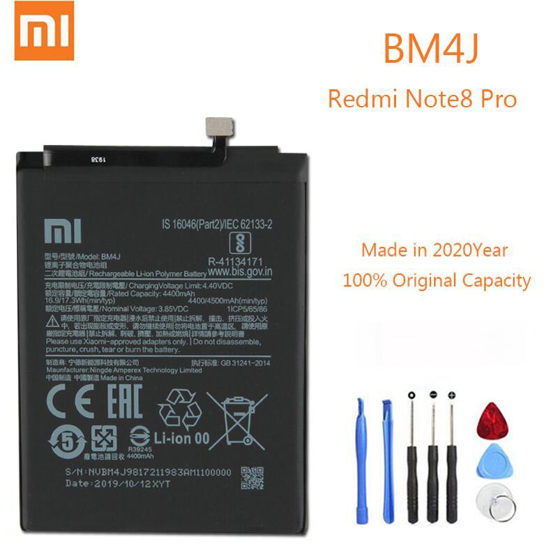 แบตเตอรี่ ทดแทนสำหรับ Xiaomi MI Redmi Note 8 Pro BM4J ของแท้แบตเตอรี่ ...