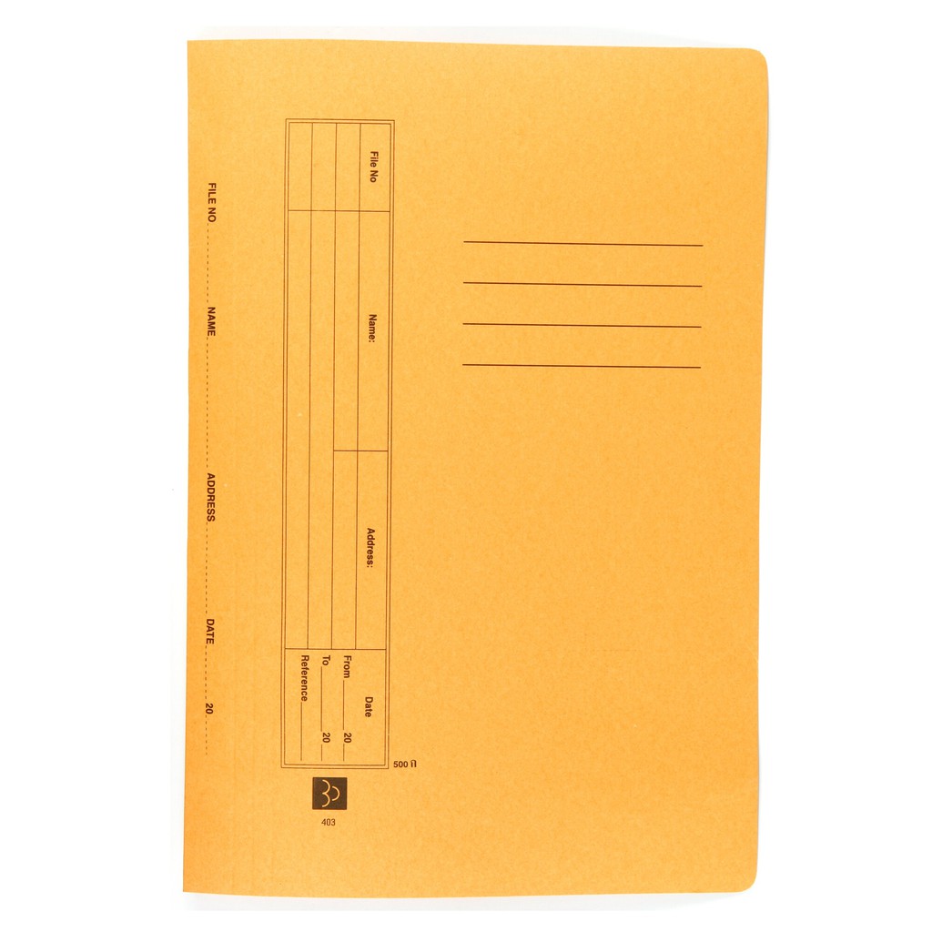 แฟ้มกระดาษสันพับ F/C สีส้ม ใบโพธิ์ 403/F / C Lever Arch File, Orange ...