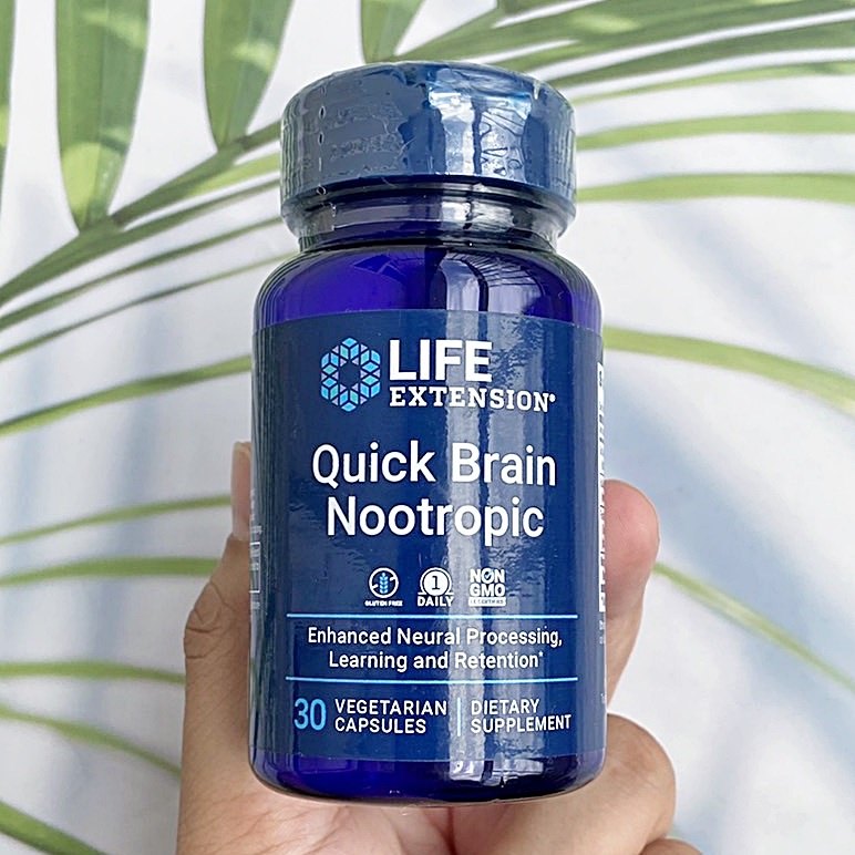 (Life Extension®) Quick Brain Nootropic นูโทรปิกส์ 30 Vegetarian Capsules เสริมความจำ สมาธิ ...
