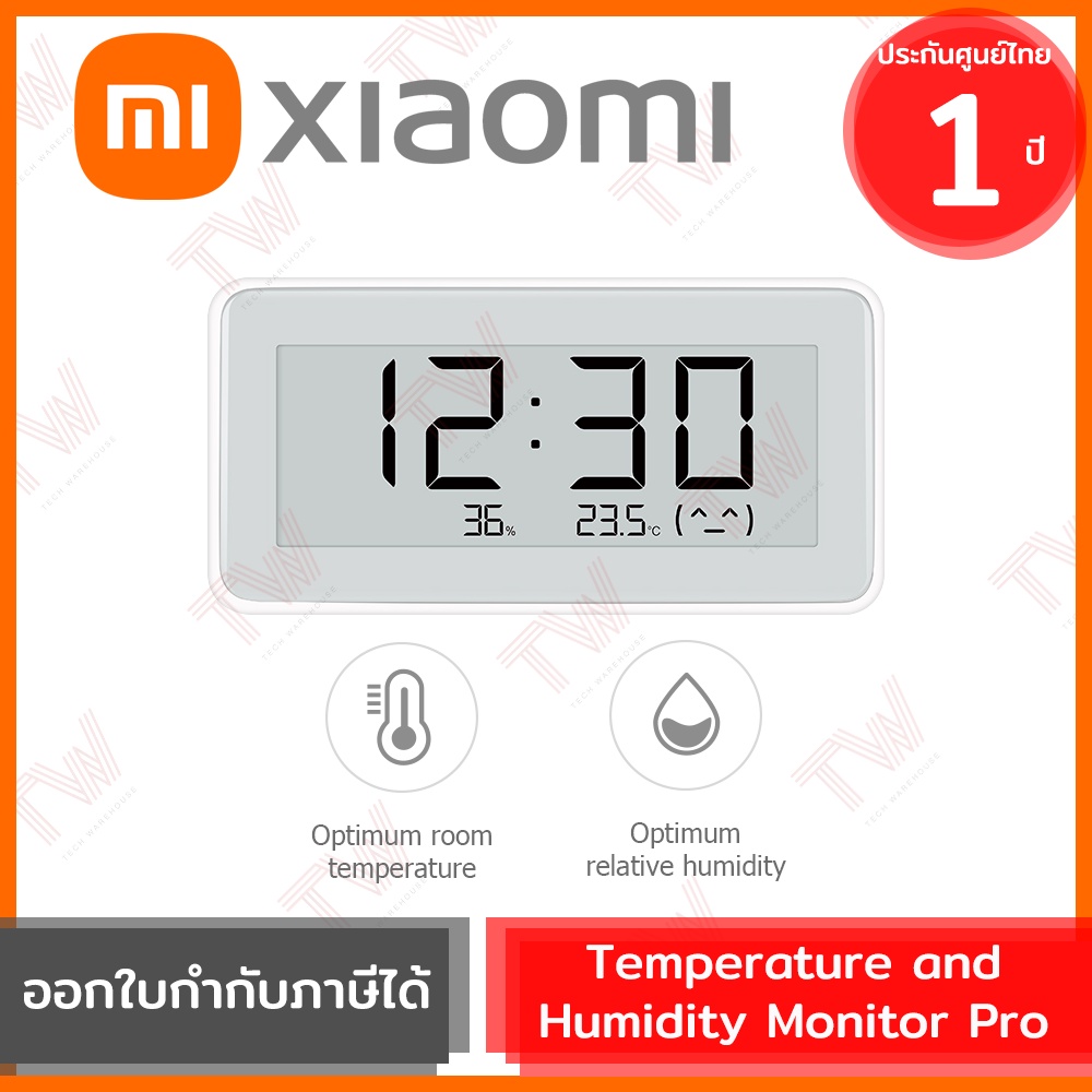 Xiaomi Temperature and Humidity Monitor Pro นาฬิกาดิจิตอล วัดอุณหภูมิ ...