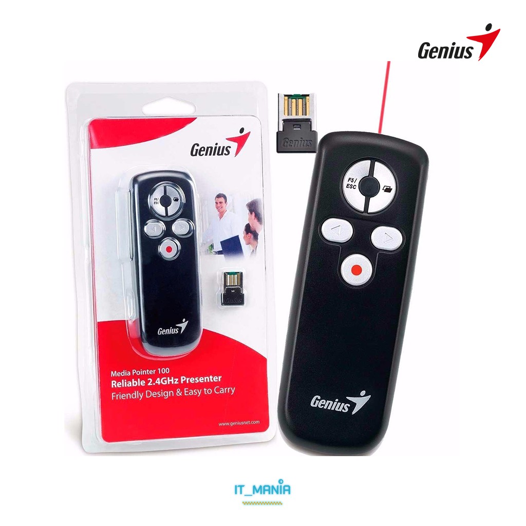 Genius Media Pointer 100 2.4Ghz Presenter | Shopee Thailand
