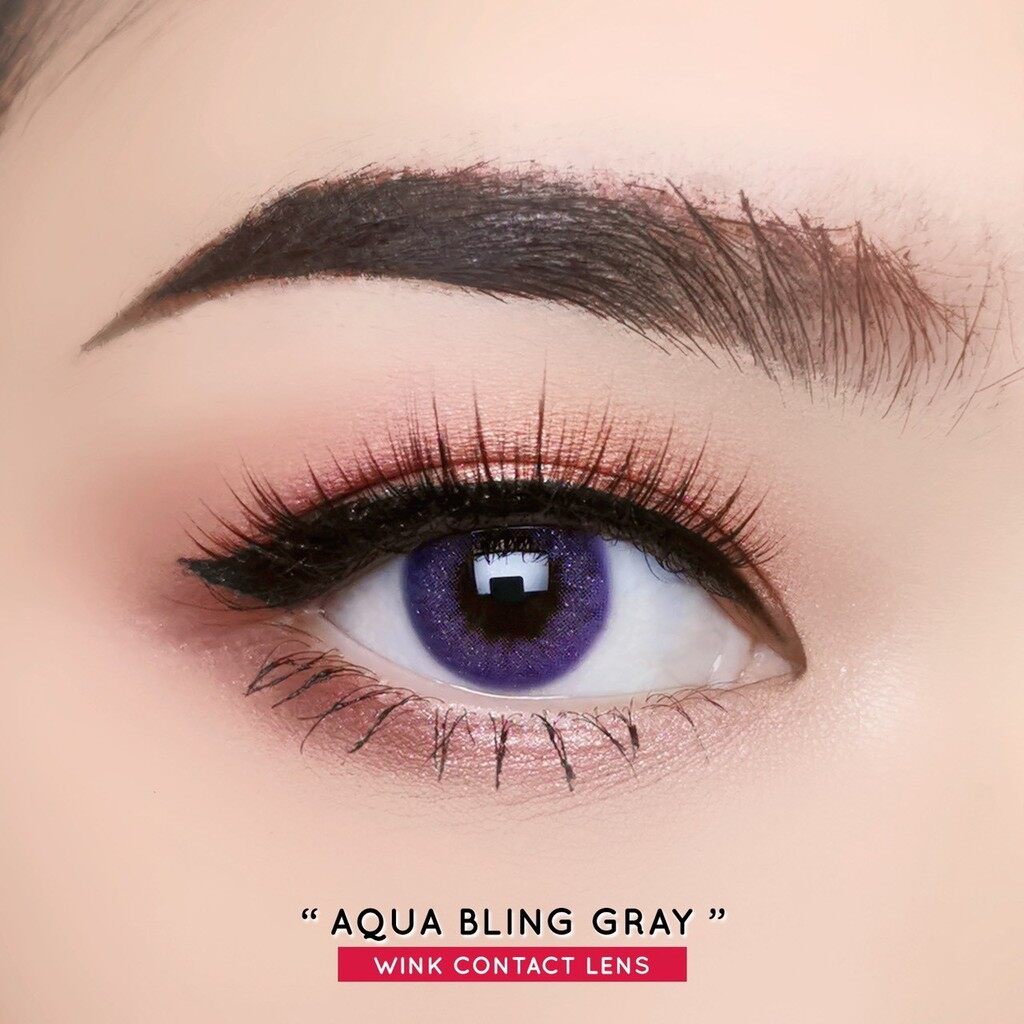 คอนเทนเลนส์ดำ คอนแทคเลนส์ Wink Aqua Bling(Mini) | Shopee Thailand