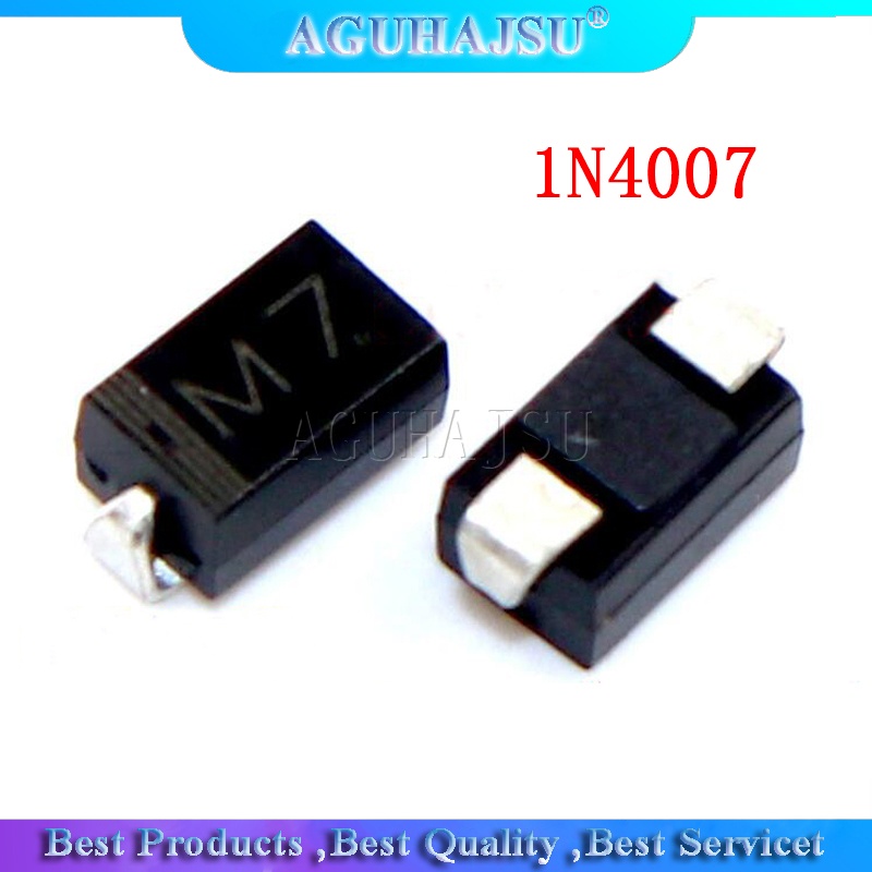 2000PCS DIODE M7 1N4007 SMD 1A 1000V IN4007 Rectifier Diode | Shopee Thailand