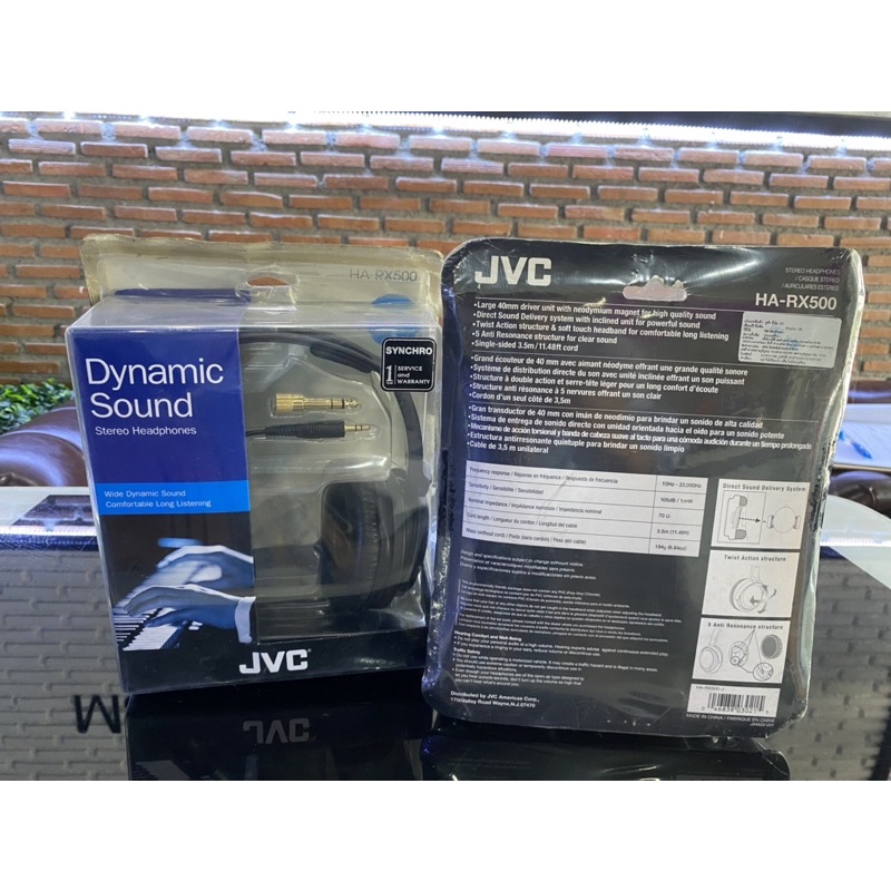 ชุดหูฟังพร้อมกล่อง JVC HA-RX 500 พร้อมส่ง🇹🇭 | Shopee Thailand