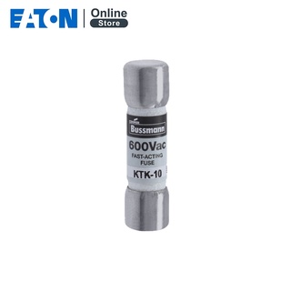 EATON KTK-10 Fast-Acting Supplement Fuses, 10A/600Vac, 10x38mm (ฟิวส์ ...