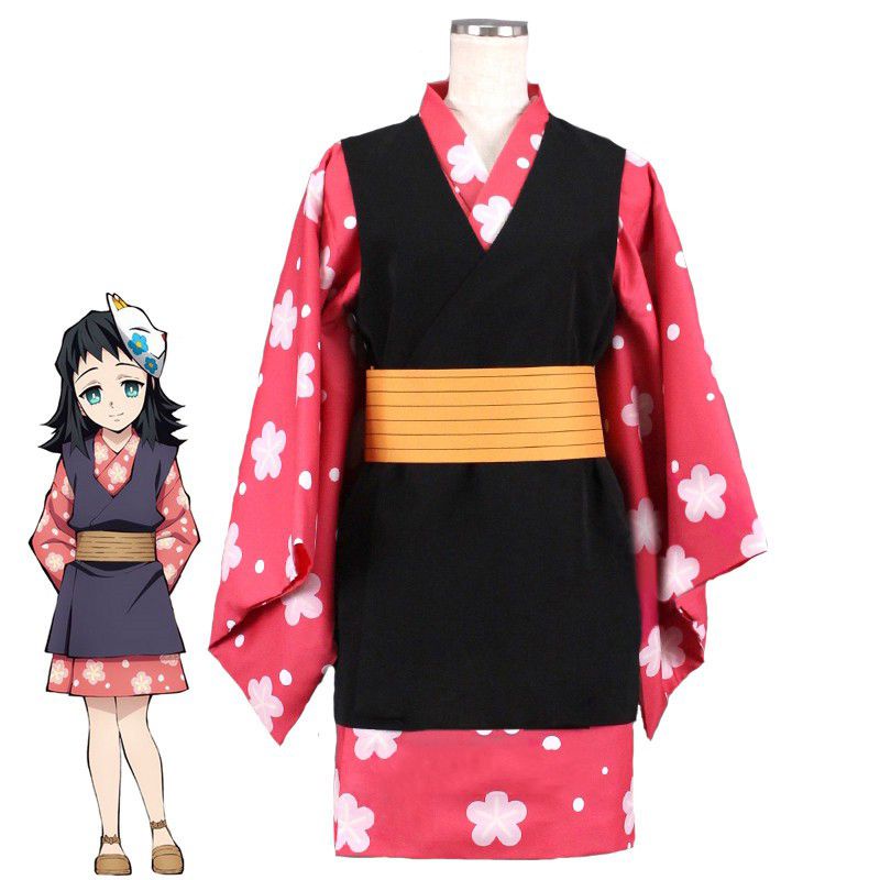 Demon ประณีต Slayer Kimetsu ไม่มี Yaiba Makomo คอสเพลย์เครื่องแต่งกาย ...