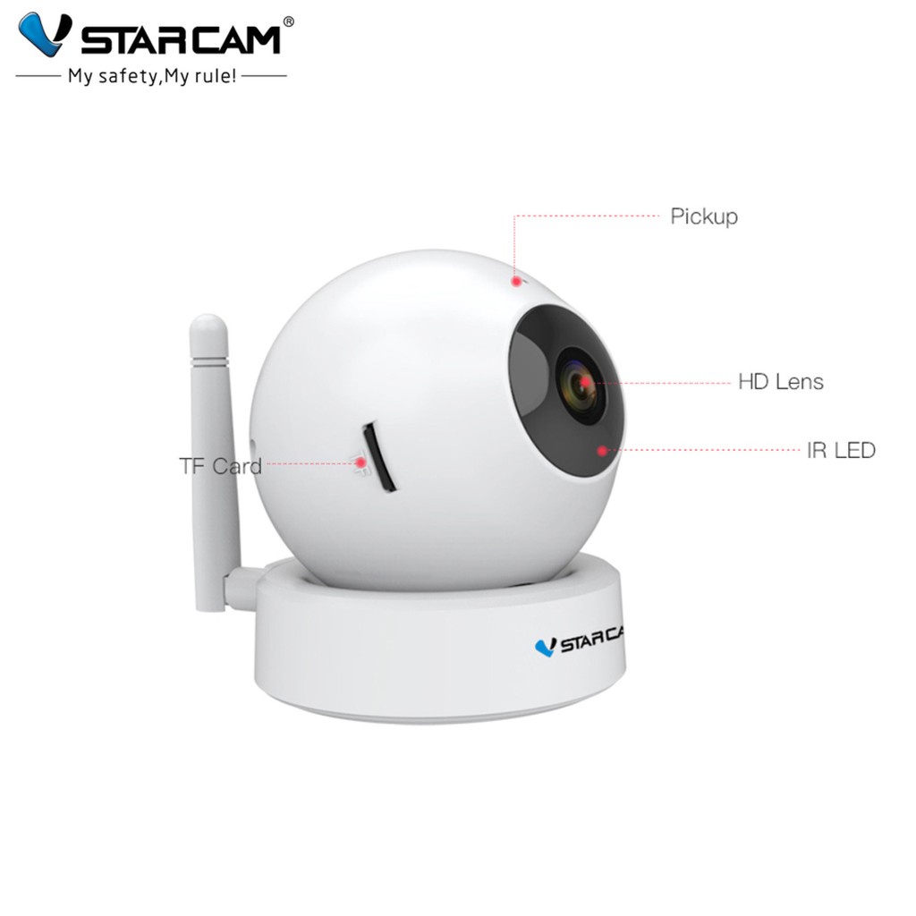 Vstarcam กล้องวงจรปิดกล้องใช้ภายใน รุ่นC43S ความละเอียด3ล้านพิกเซล มีAIกล้องหมุนตามคน ใหม่ล่าสุด ...