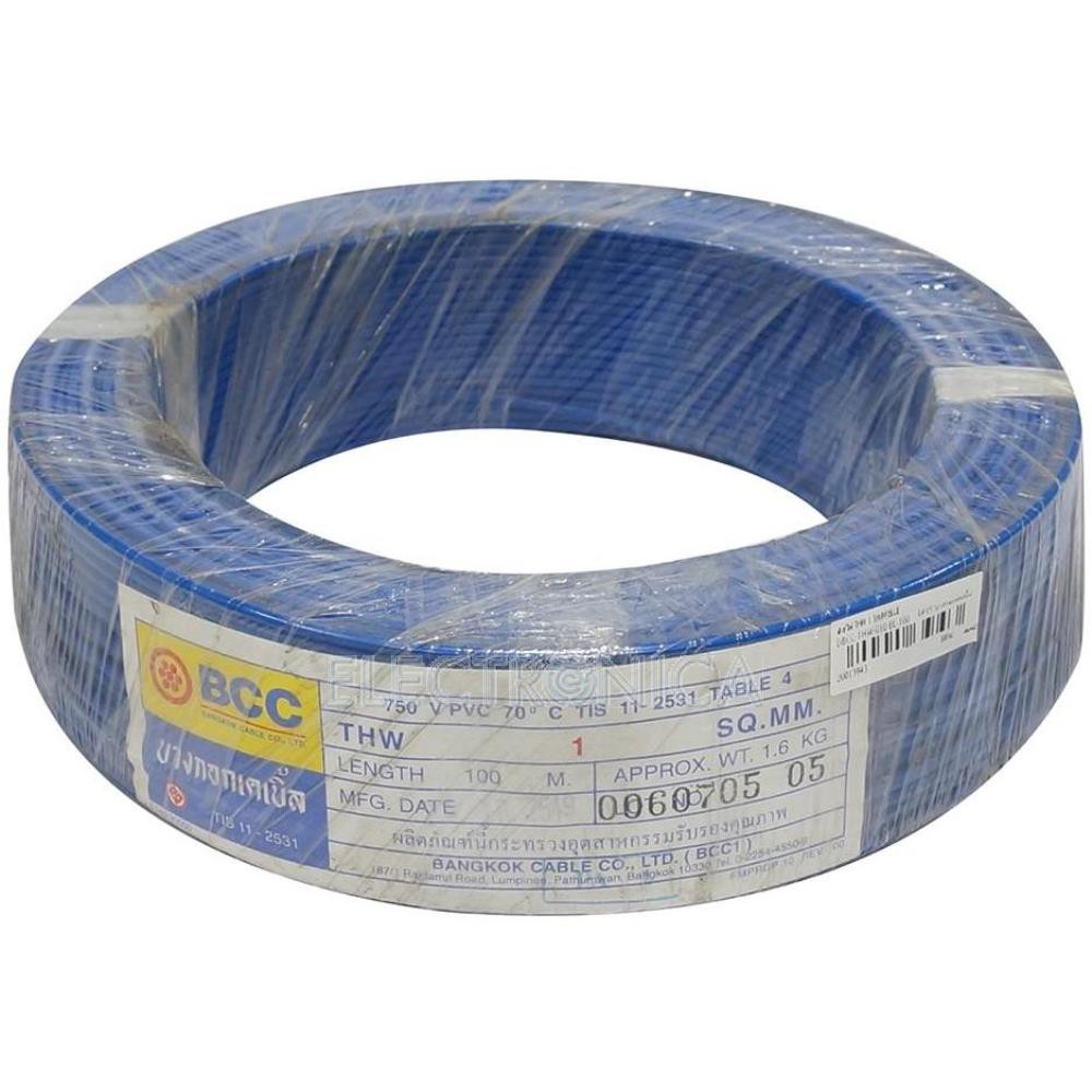 สายไฟ THW 1 100M BLUE รุ่น BCC สายไฟ THW 1 100M BLUE (100021) | Shopee ...