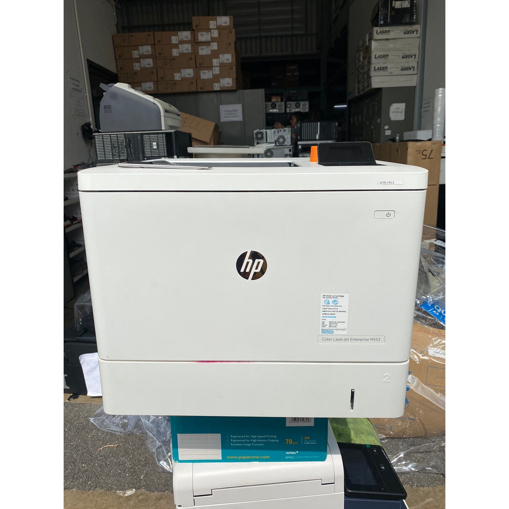 HP Color LaserJet Enterprise M553 ใช้งานได้ปกติ ตลับเลเซอร์ สีดำ , สี ...