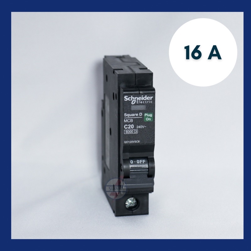 เซอร์กิตเบรกเกอร์ ลูกย่อย Schneider 1 Pole 10A-32A Circuit Breaker ...