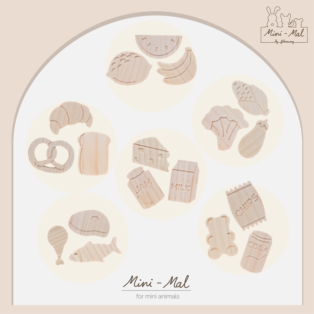 Mini-Mal by filmnueng | Grocery set สินค้าสะดวกซื้อสำหรับแทะเล่น ธีม ...