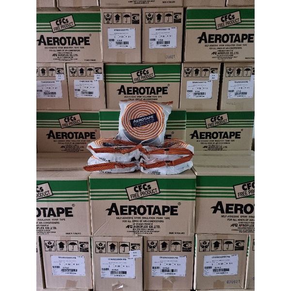 AEROTAPE ขนาด3MM.X50MM.X15M (1ลัง/10ม้วน) แอโร่เทป เทปกาว | Shopee Thailand