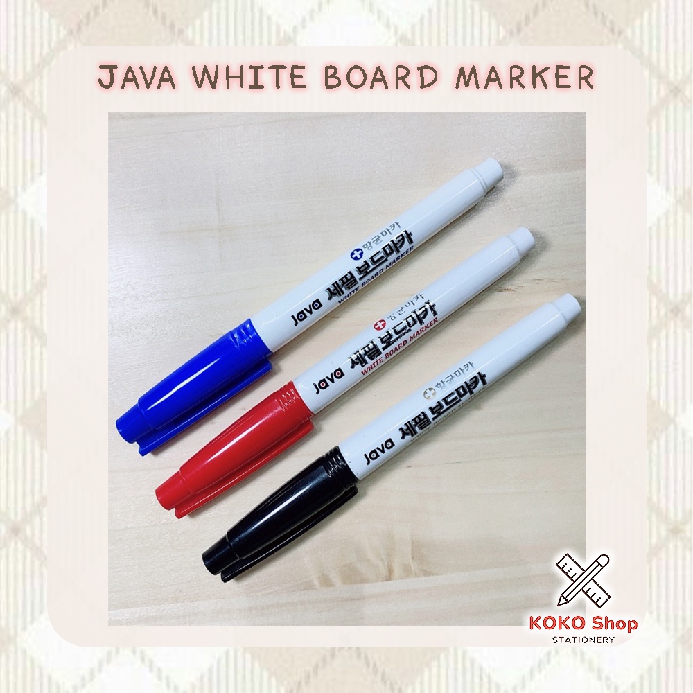 Java White Board Marker Fine Nib -- จาวา ปากกาไวท์บอร์ด ขนาด 1 มม. มี ...