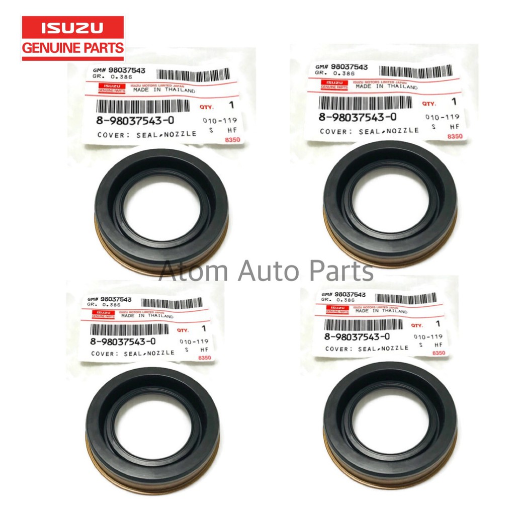 แท้ศูนย์ ซีลเบ้าหัวฉีด D-MAX ปี07ถึง ออนิว ยูโร 3 4JJ 4JK รุ่นมีปีก ชุด ...