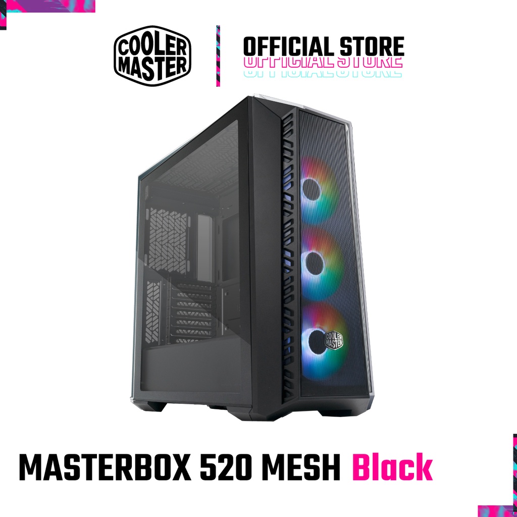 Cooler Master MASTERBOX 520 Mesh สีดำ (Case, เคสคอมพิวเตอร์) MB520-KGNN-S00 | Shopee Thailand