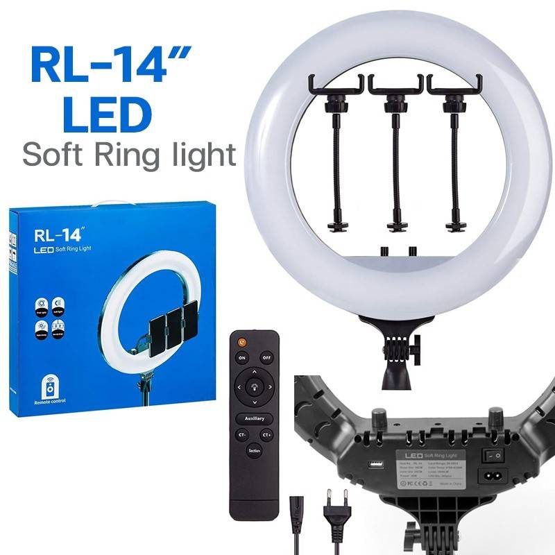 ไฟไลฟ์สด ไฟวงแหวน รุ่น LED RING Digilife RL-14 ขนาด 14 นิ้ว ไฟแต่งหน้า ไฟLive สด ปรับสีได้ 3 ...